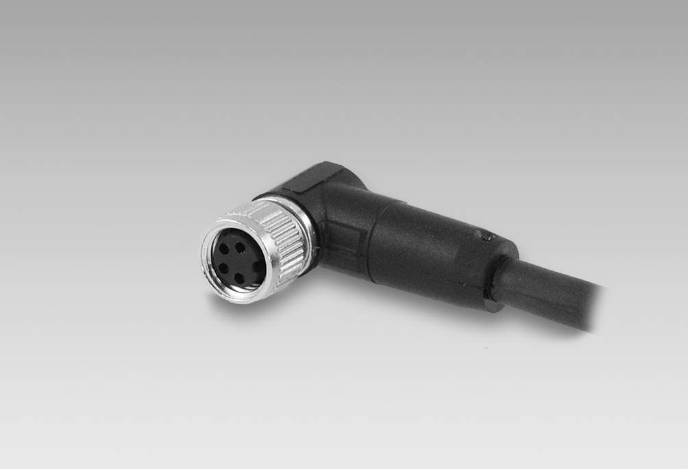 ESW 31AH0200G - Connector M8, 4 pin, angular, 2 m, shielded | ajptech.cz